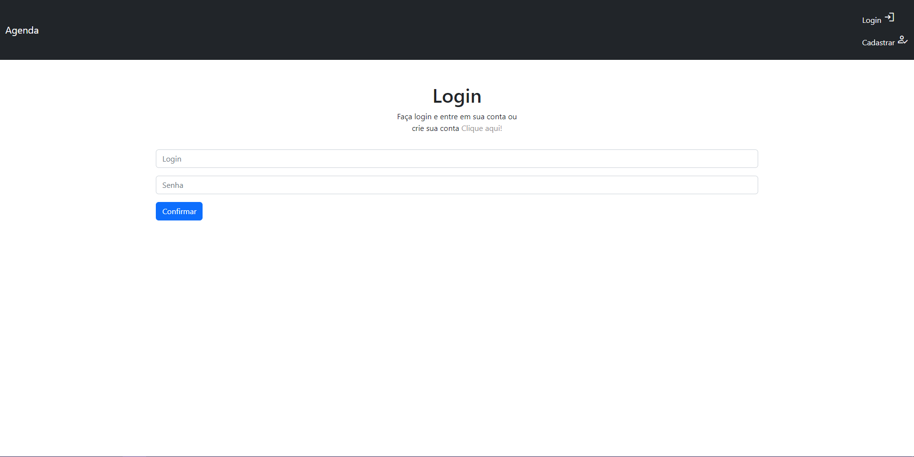 GitHub - W-Wag/projeto-agenda: O site do projeto agenda foi desenvolvido com Bootstrap, EJS ...