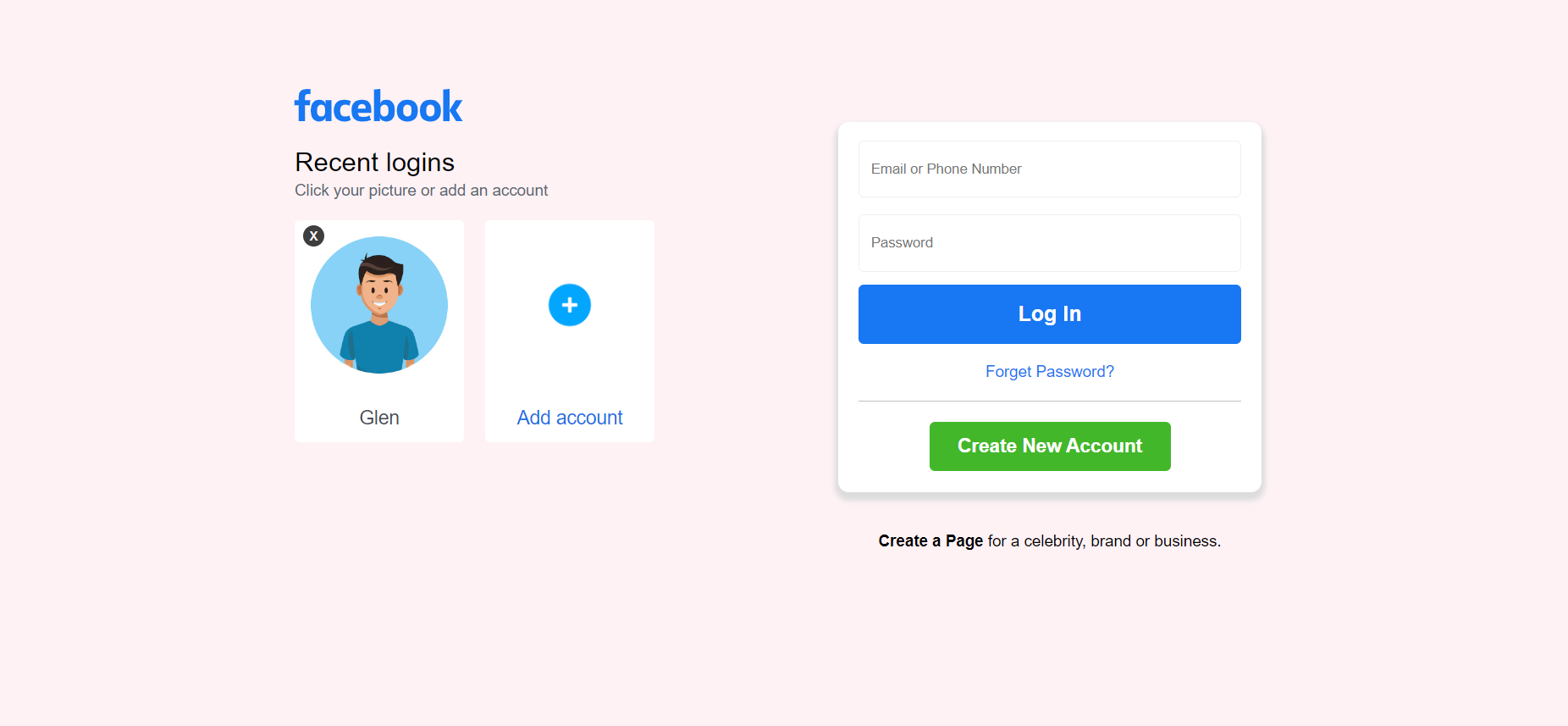 GitHub - Srihari-06/Facebook-Login-and-Signup-clone