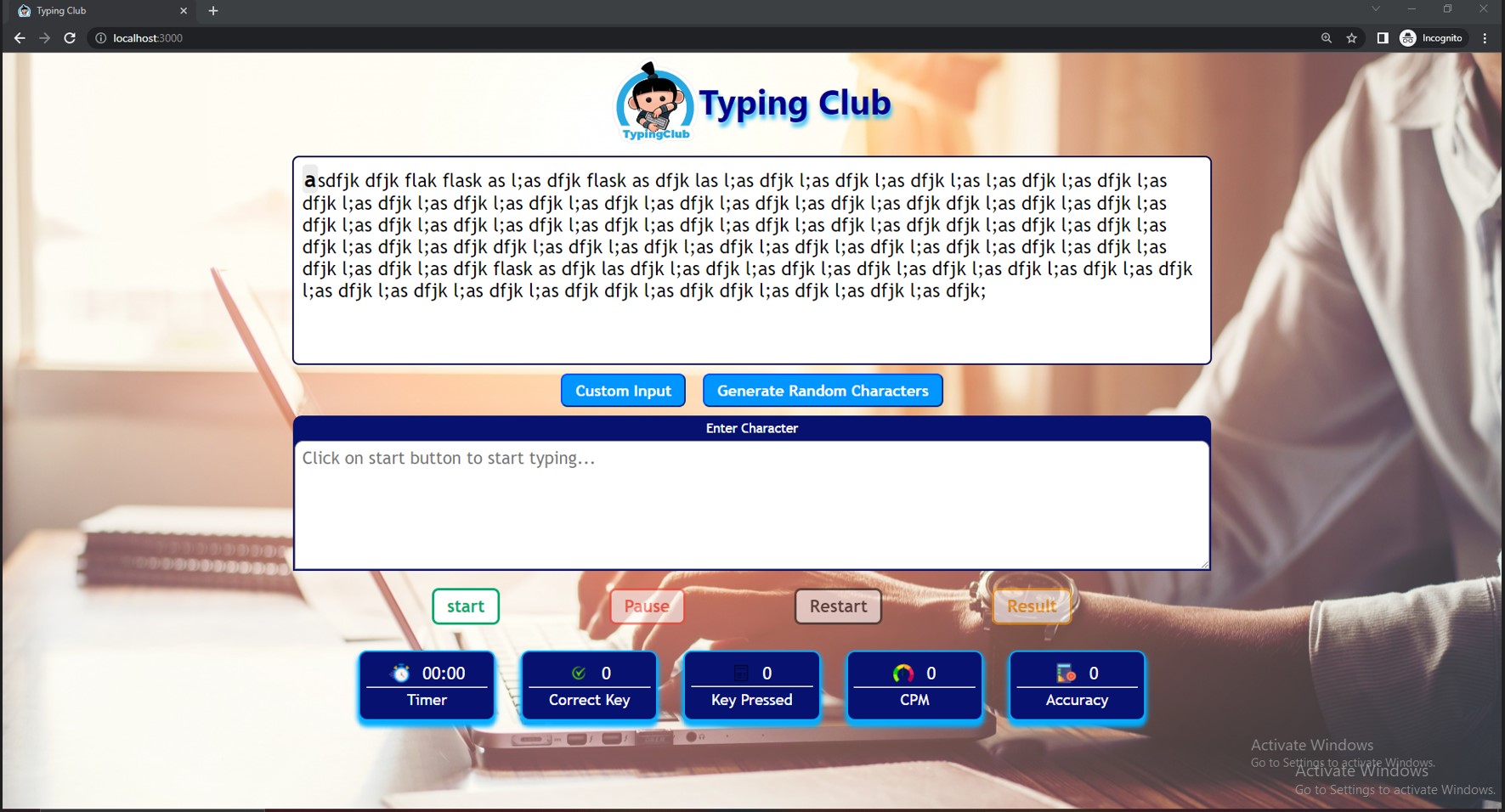 GitHub - vikasgupta2/Typing-Club