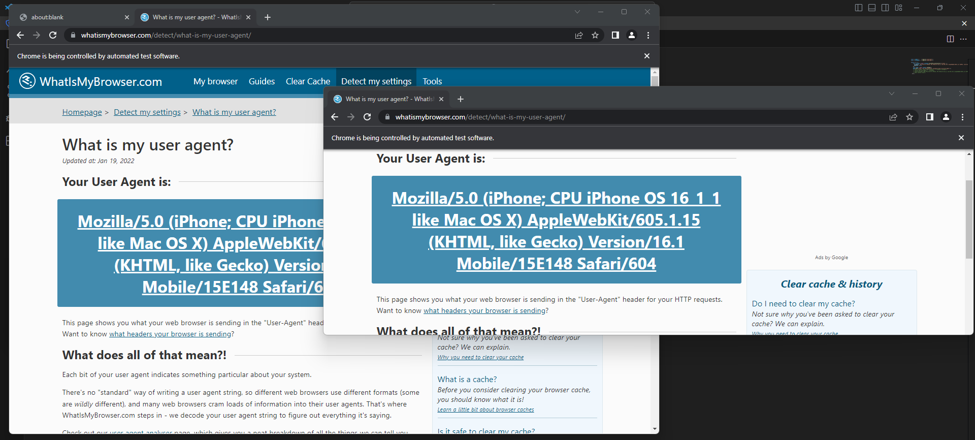 [bug] Browsercontext Useragent Seems Not Working In Playwright Webkit After 1st Page · Issue