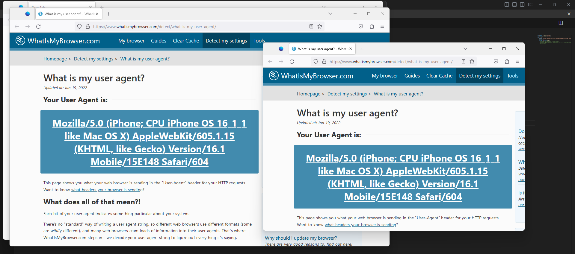 [bug] Browsercontext Useragent Seems Not Working In Playwright Webkit After 1st Page · Issue