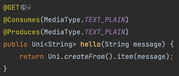 @GET method with request body throws BlockingNotAllowedException when using RestEasy Reactive ...