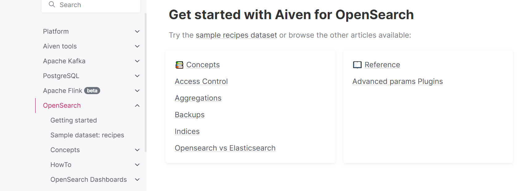 Discussion: add links to docs categories · Issue #471 · aiven/devportal · GitHub