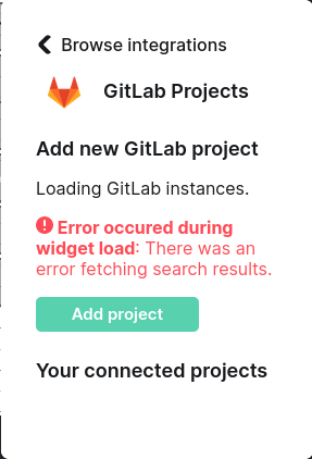 Widget: Misleading error message on "Error: User is not permitted to ...