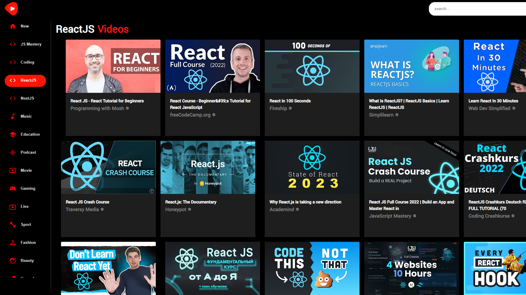 GitHub - mohammadzeyghami/youtube: Master modern web development by ...