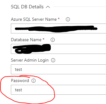 Azure SQL Publish displays plain text password for ADMIN user · Issue ...