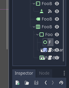 Scene dock glitches when minimum width · Issue #31306 · godotengine ...