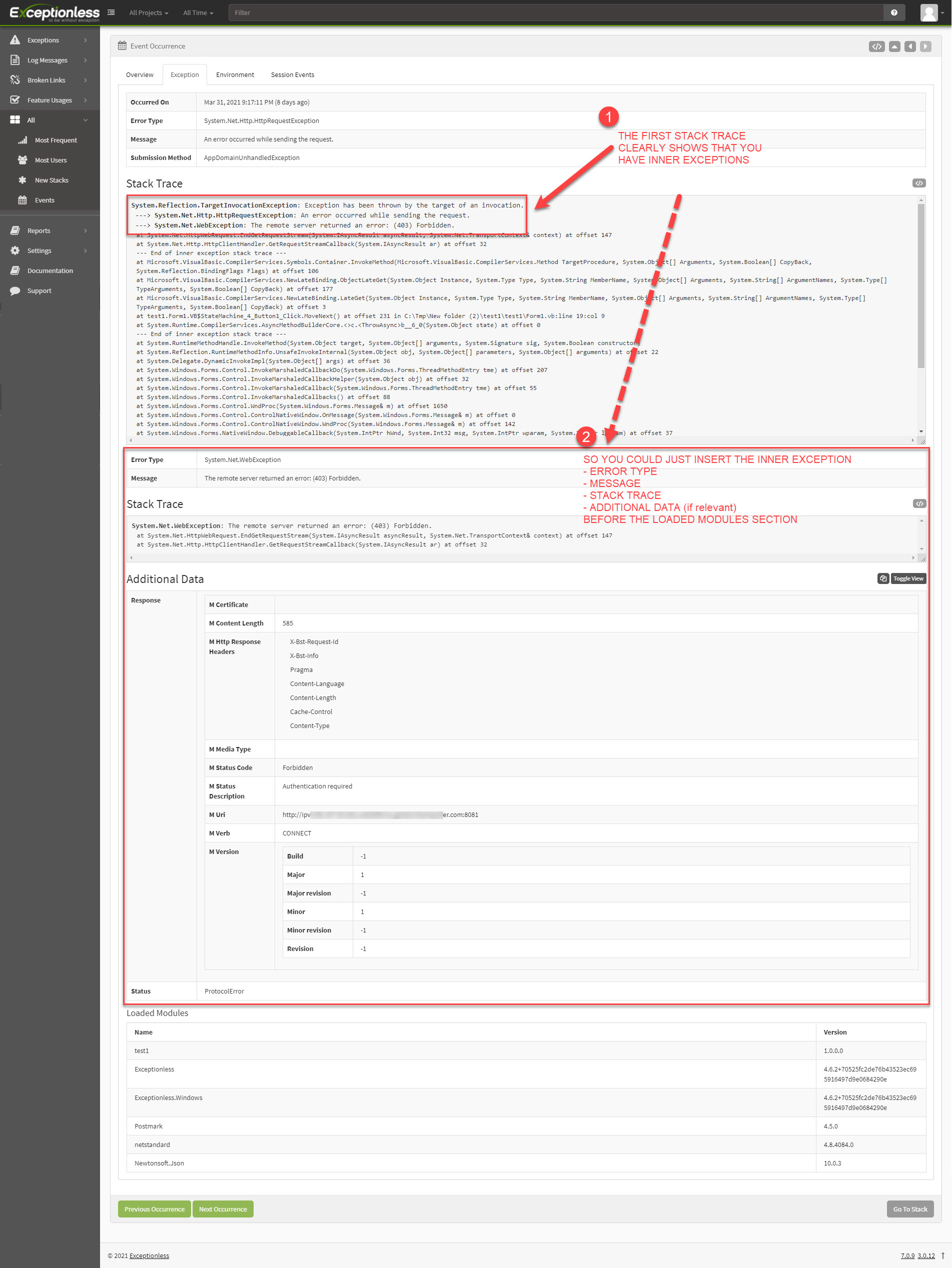 Show information for inner exceptions not just outer exceptions · Issue #209 · exceptionless ...
