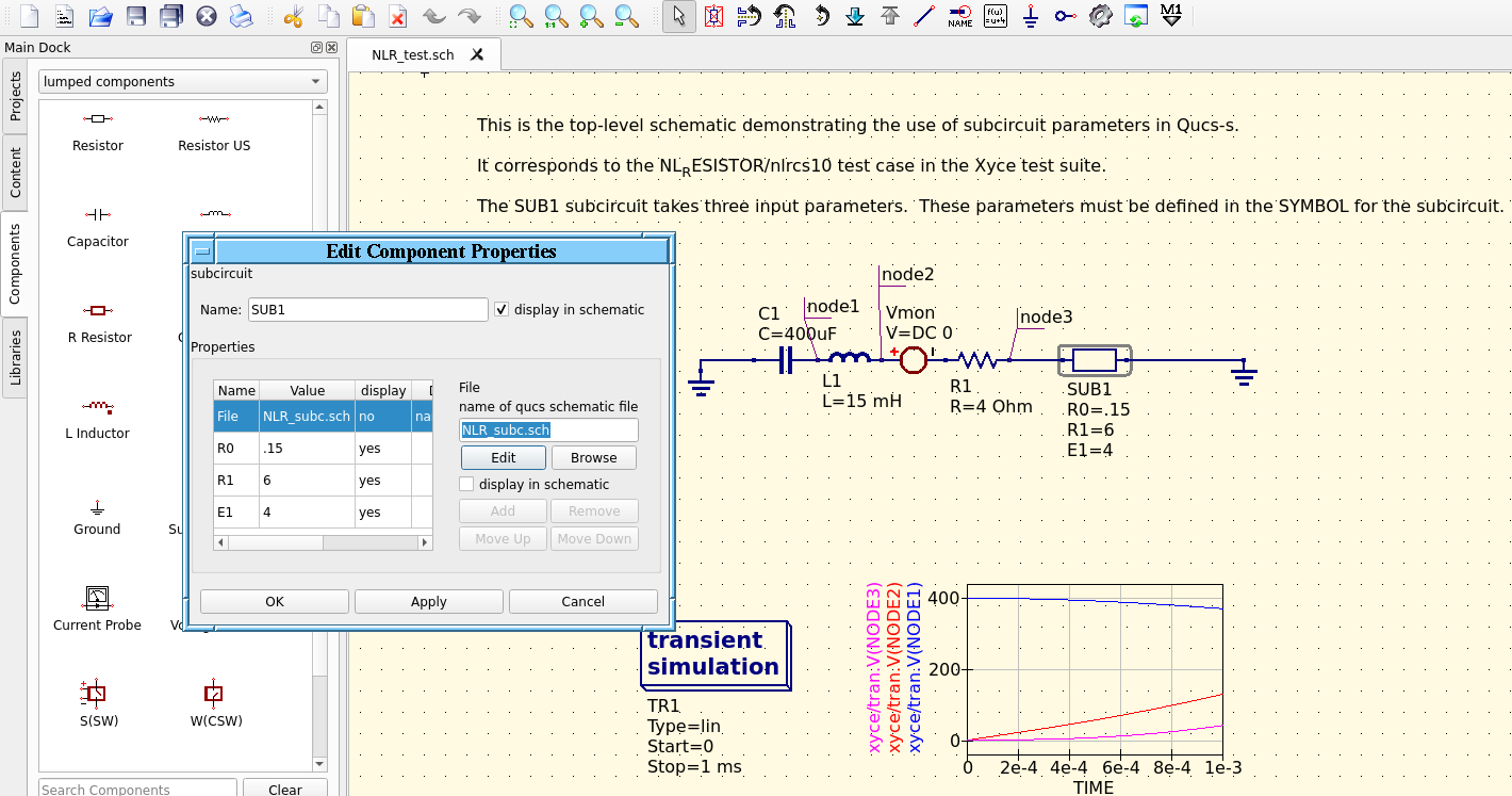 Passing params to subcircuit · Issue #146 · ra3xdh/qucs_s · GitHub