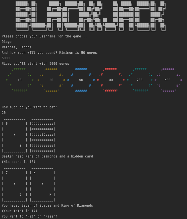 GitHub - AnaCDSequeira/BlackJack