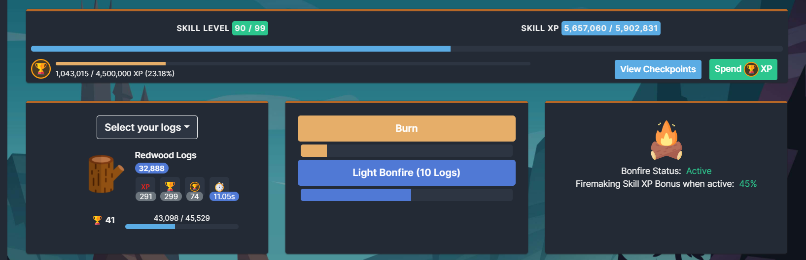 [Bug]: Firemaking's new XP gain display does not correspond with the actual gain · Issue #2515 ...