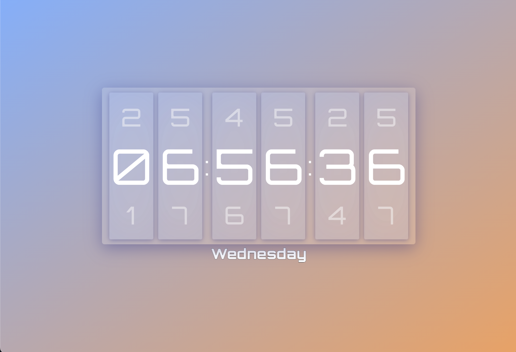 GitHub - 1-Shreyash/Color-Changing-Clock: Real time colour changing clock.