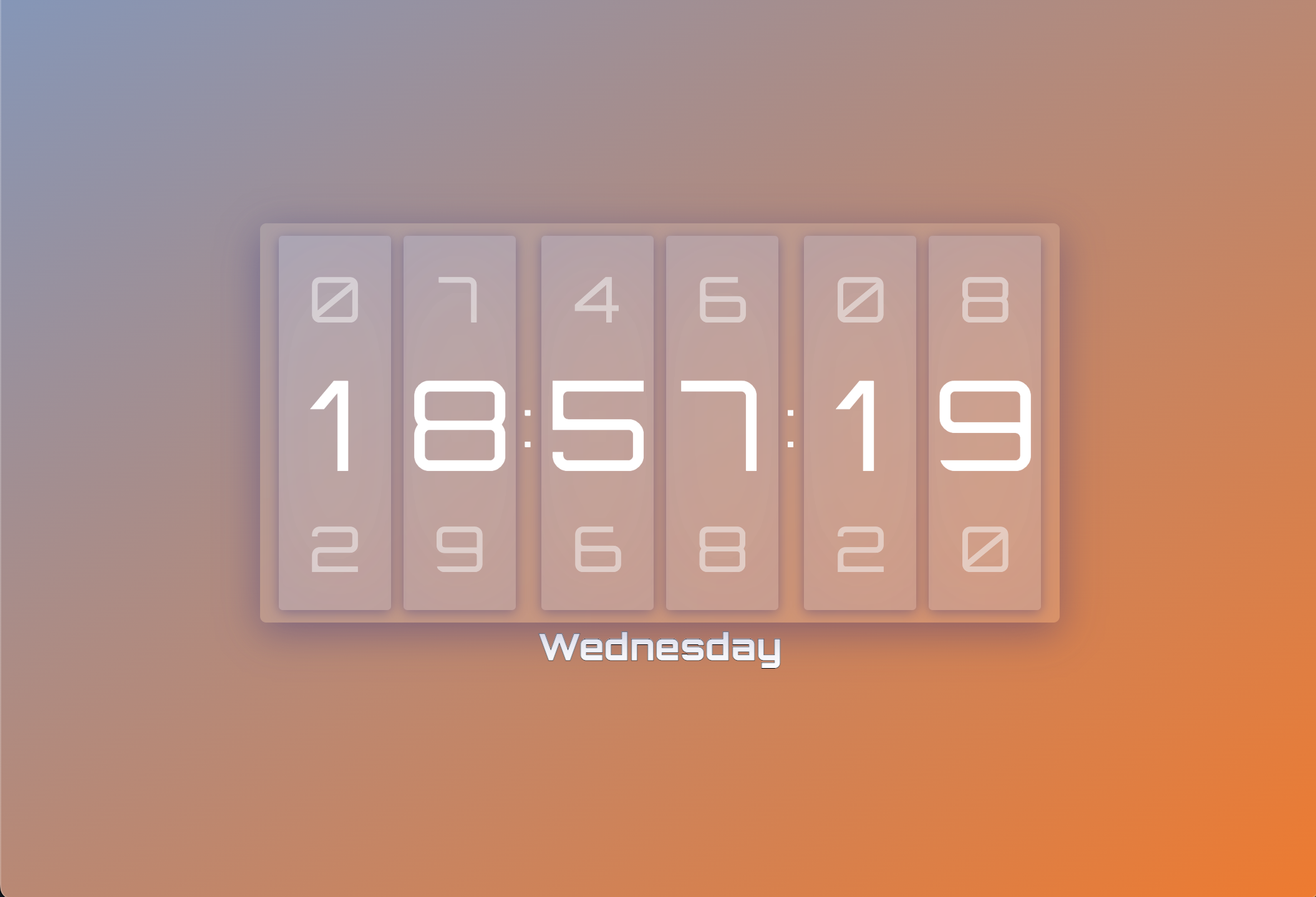 GitHub - 1-Shreyash/Color-Changing-Clock: Real time colour changing clock.