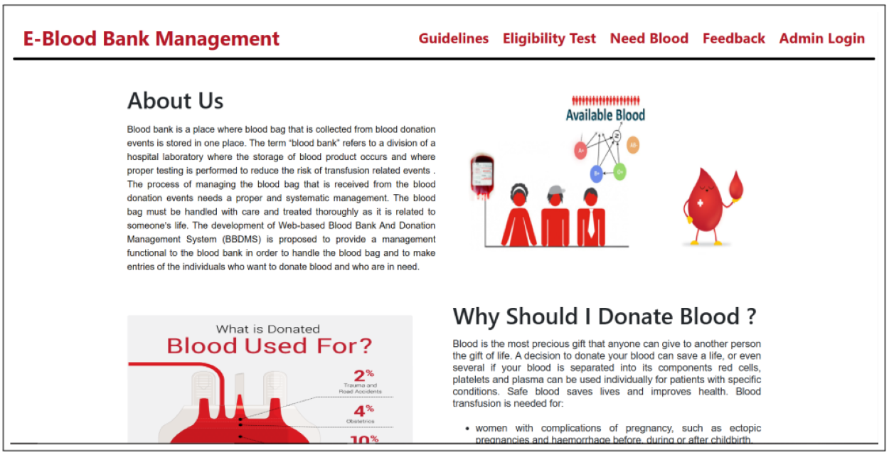 GitHub - ishawagh2002/E-Blood-Bank-Management-System: Website is very helpful for such blood ...