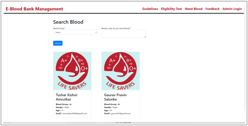 GitHub - ishawagh2002/E-Blood-Bank-Management-System: Website is very helpful for such blood ...