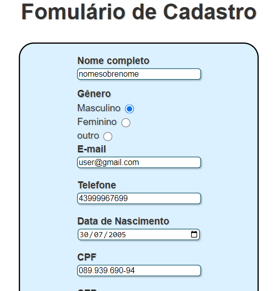 GitHub - Caioestevao1000/Formulario_de_Cadastro: Formulário de Cadastro