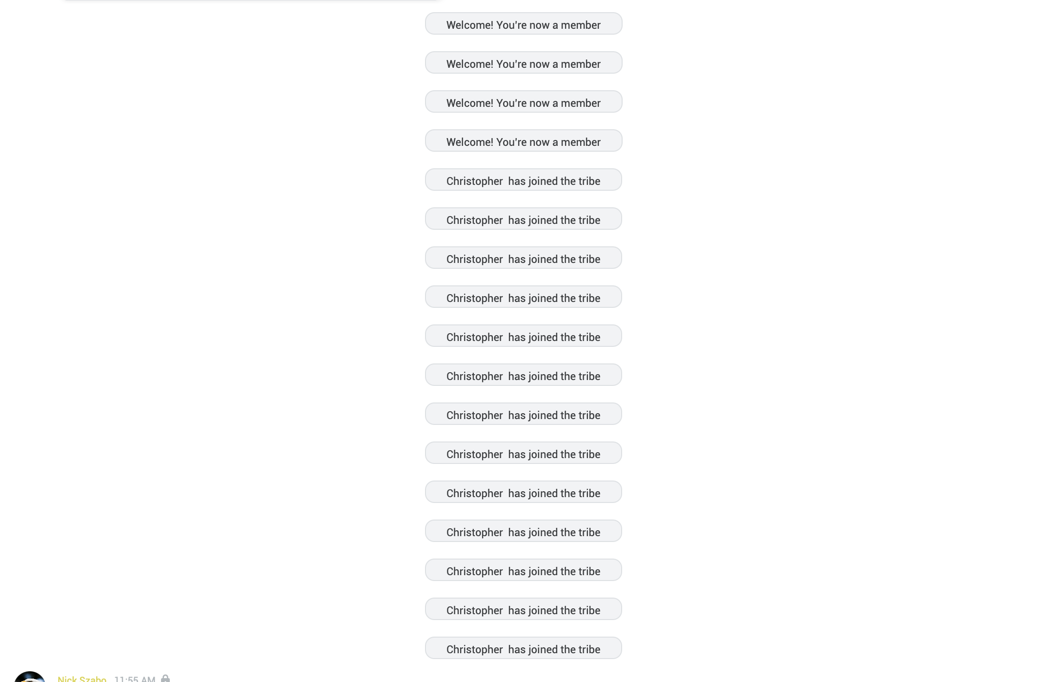 Multiple messages when joining a tribe · Issue #245 · stakwork/sphinx-tribes · GitHub