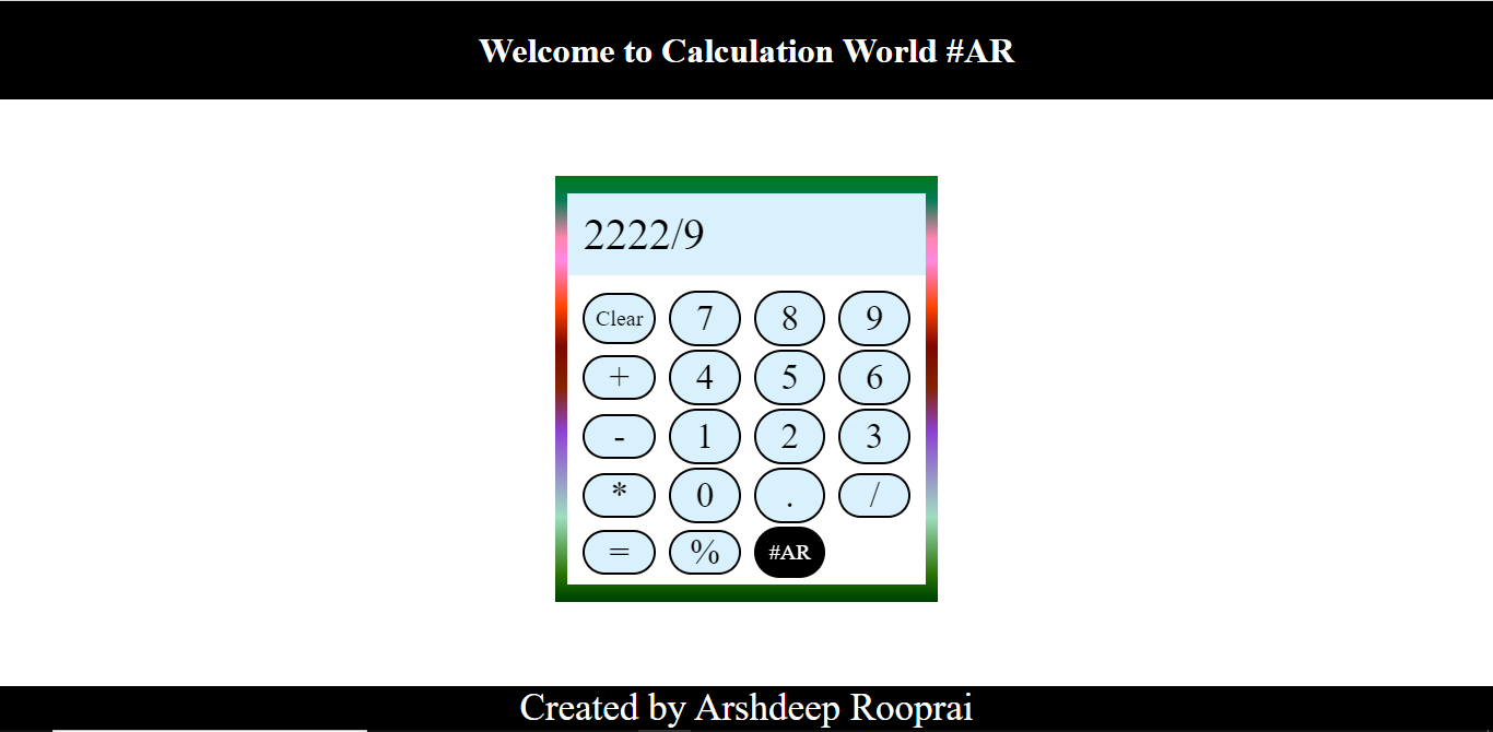 Github Arshdeep 13javascript Calculator Whats Up Guys I Have Made Responsive Calculator 