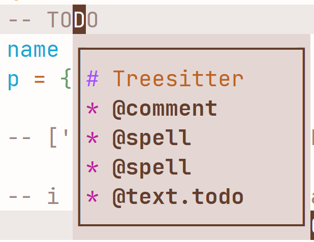 Tree-sitter highlights group in comments are overriden · Issue #86 · iamcco/diagnostic ...