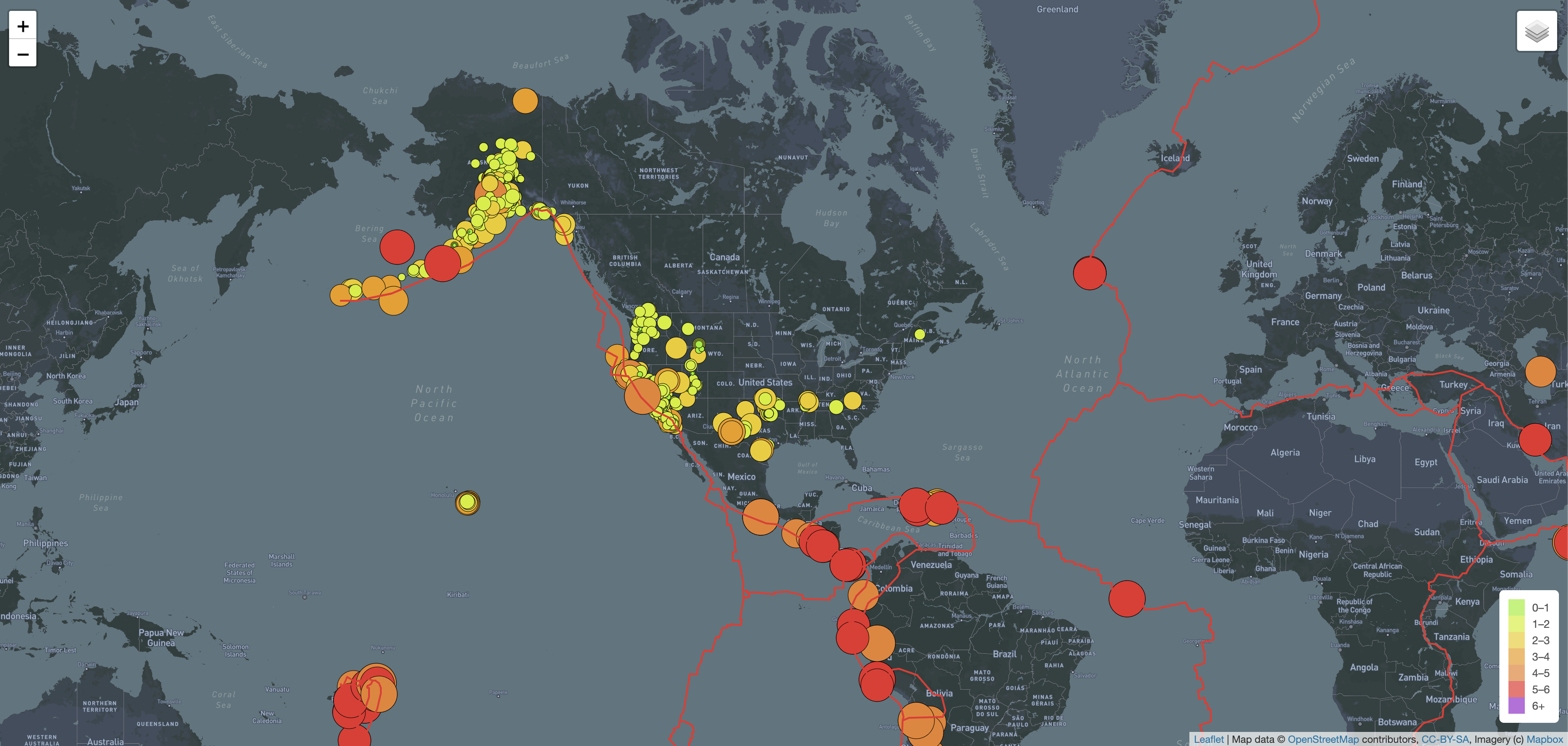 GitHub - MRLinares/mapping_earthquakes: using leaflet to visualize earthquake data