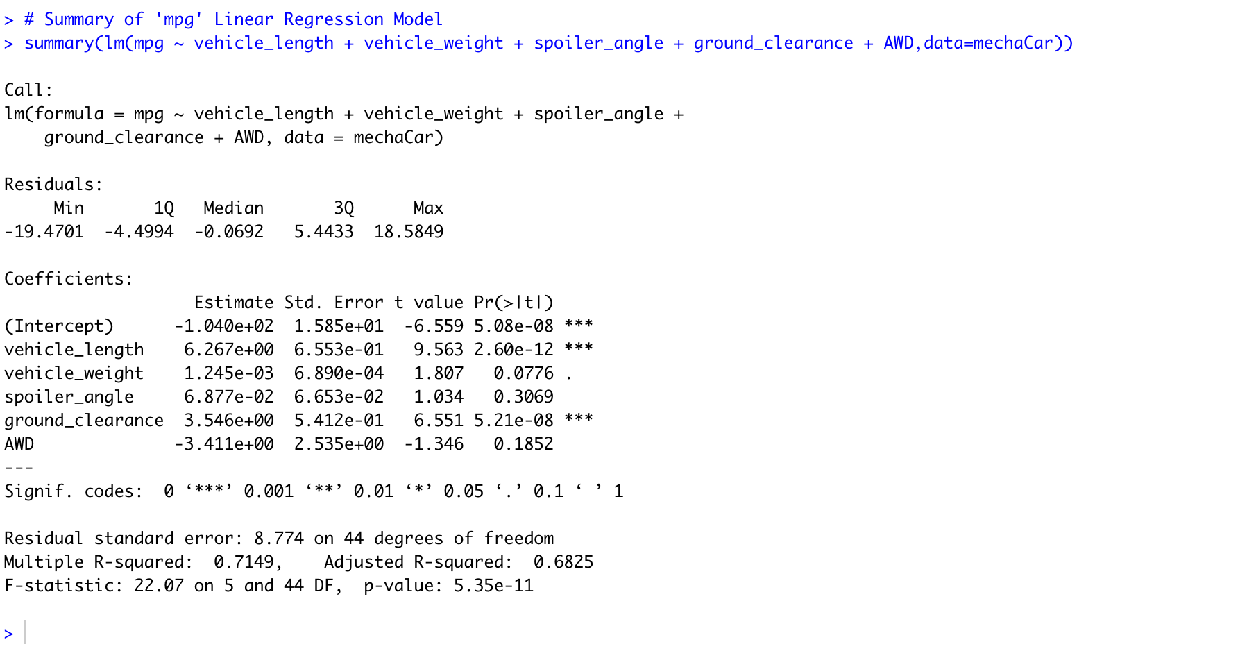 GitHub - MRLinares/MechaCar_Statistical_Analysis