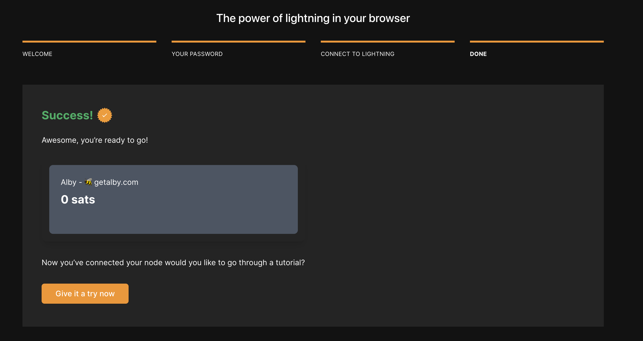 After creating an Alby wallet a message about connected node appears · Issue #1262 · getAlby ...