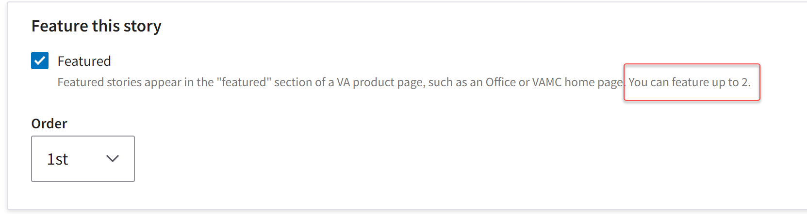 Feature function for Story content types only allows one Featured story · Issue #11221 ...