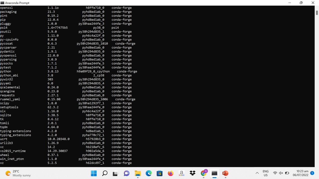 Psi4 v1.6 installation issue Windows, conda, Python 3.8 · Issue #2614 · psi4/psi4 · GitHub