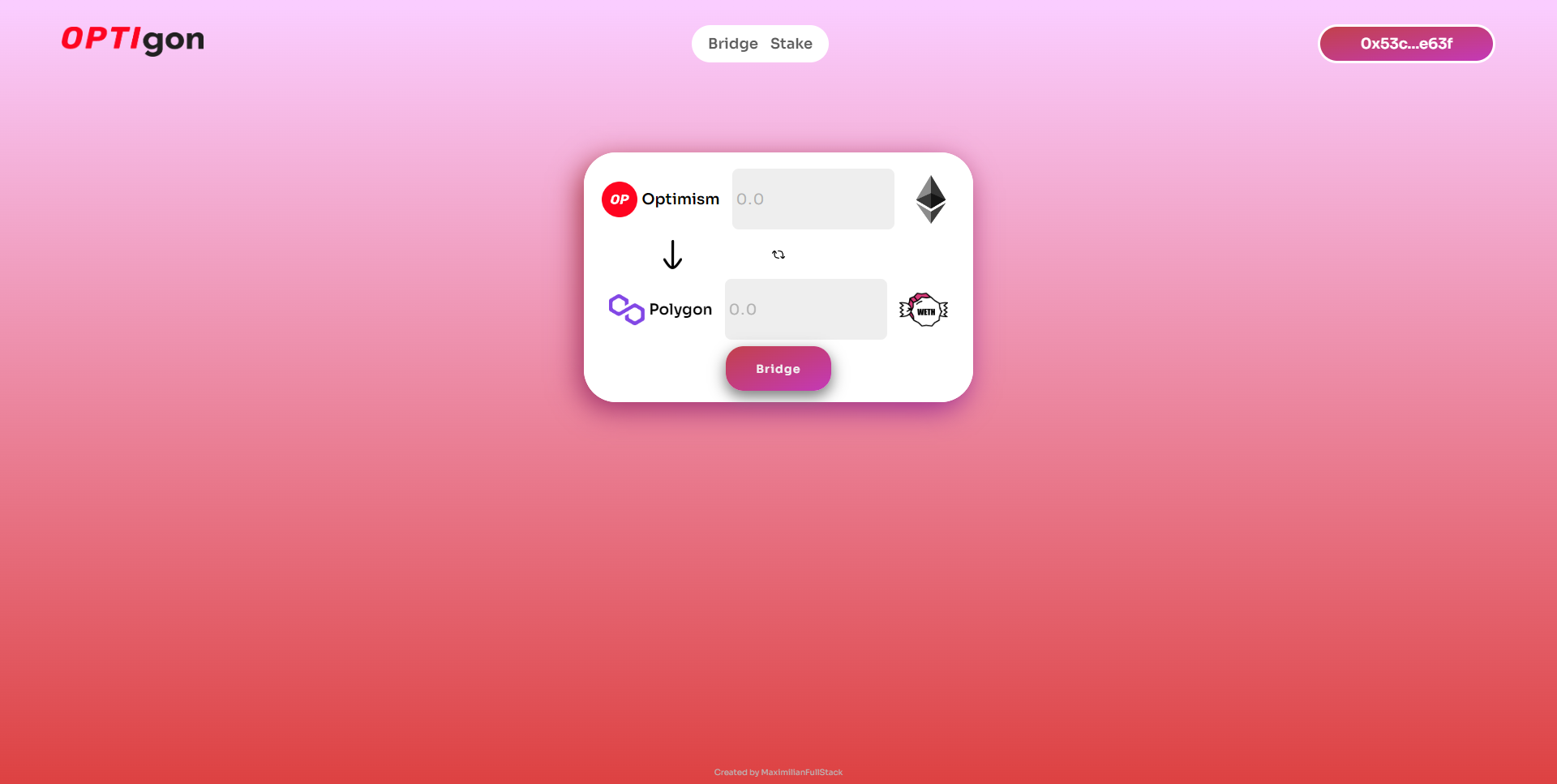 GitHub - MaximilianFullStack/optigon-bridge-frontend: Frontend for the Optigon Bridge Protocol