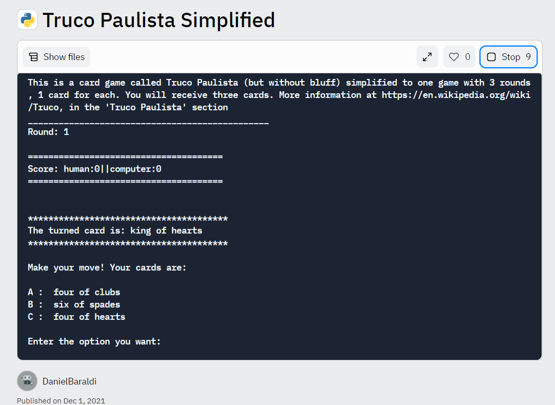 GitHub - baraldi-daniel/Game