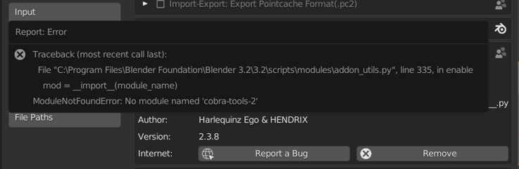 #211 - Unable to enable this add on · Issue #223 · OpenNaja/cobra-tools · GitHub