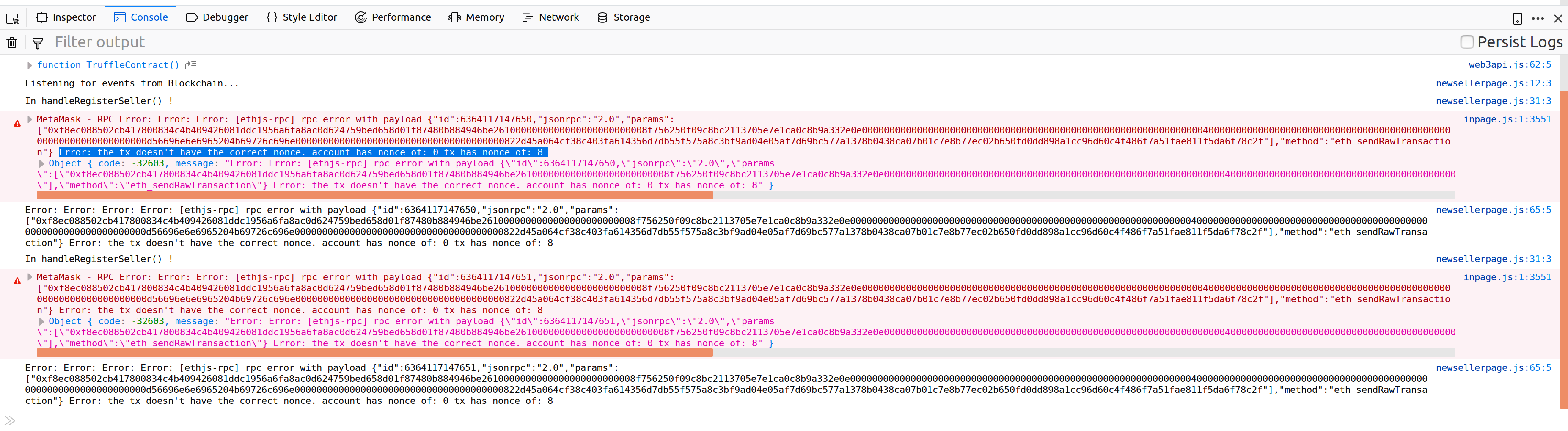 Transaction Nonce mismatch in version >= 1.2.0 · Issue #841 · trufflesuite/ganache-ui · GitHub