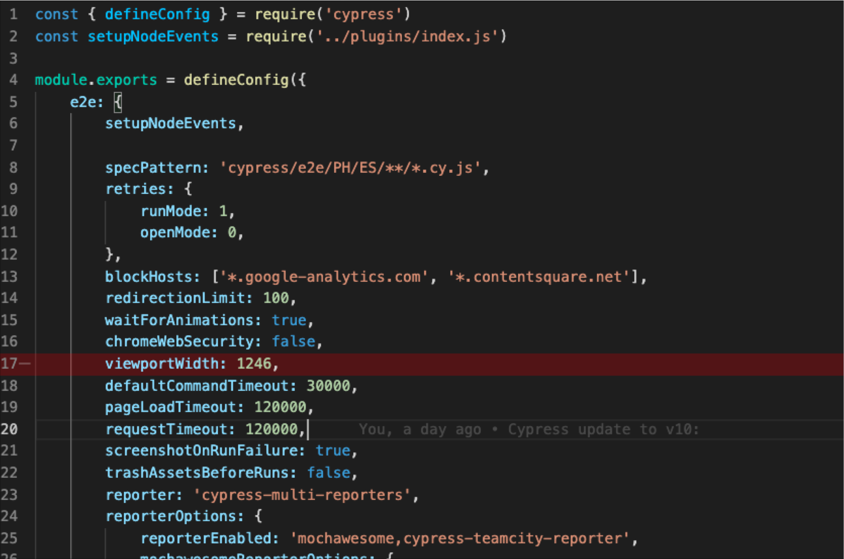 Values set from command does not override values set in configuration file · Issue #22688 ...