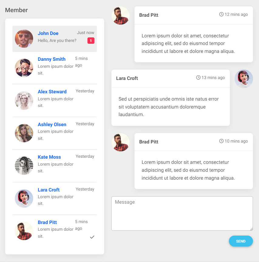  mdbootstrap react chat Npm