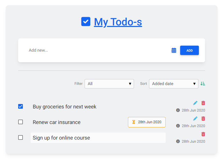 GitHub Mdbootstrap react to do list Responsive React To Do Lists 