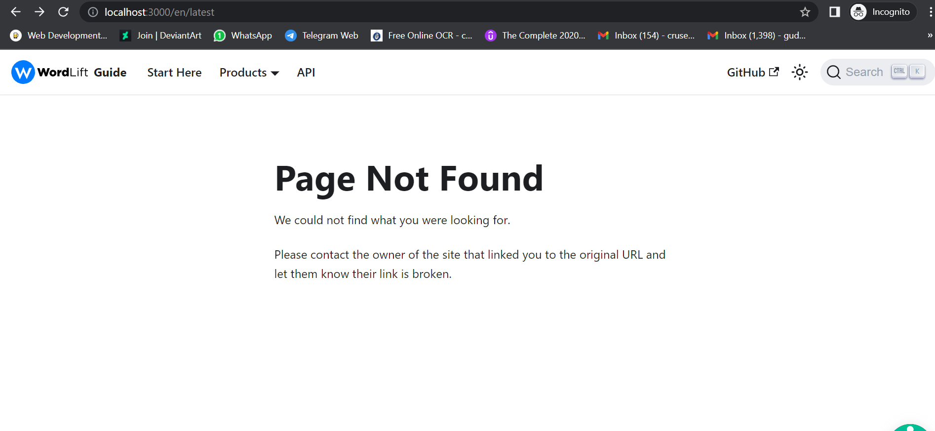 Cant Able To Redirect Link · Issue 8691 · Facebook Docusaurus · Github