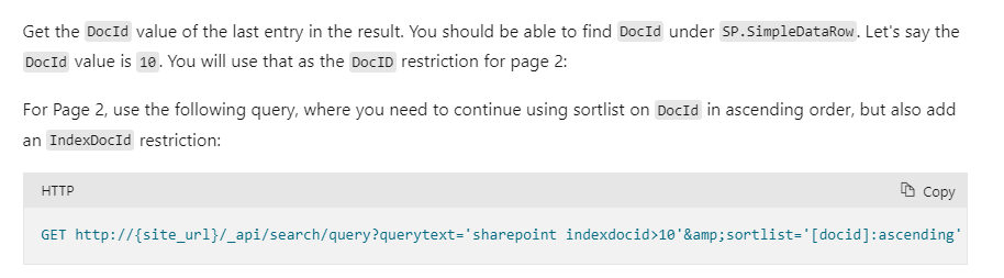 Large Result Sets Pagination documentation is to implement · Issue #8426 · SharePoint/sp-dev ...