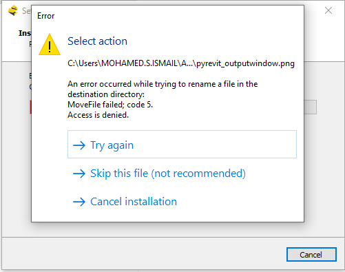 Pyrevit can not be installed · Issue #1559 · pyrevitlabs/pyRevit · GitHub