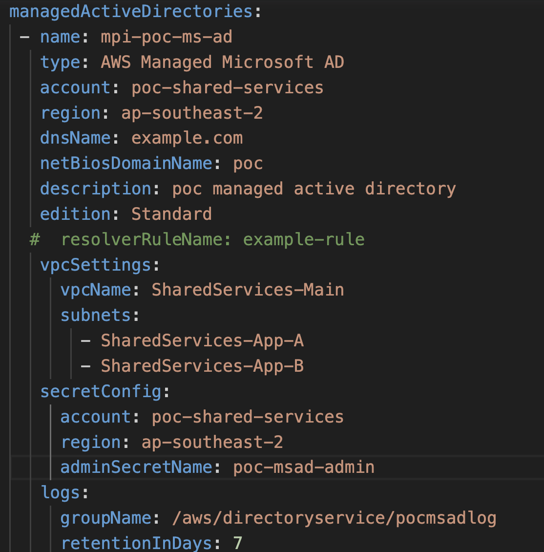 managedActiveDirectorie creation error without R53 resolver rule name · Issue #226 · awslabs ...