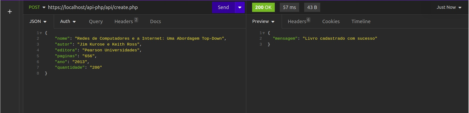 GitHub - JosianeBarros/api-php: API feita em PHP que realiza cadastro, lista, atualiza e apaga ...