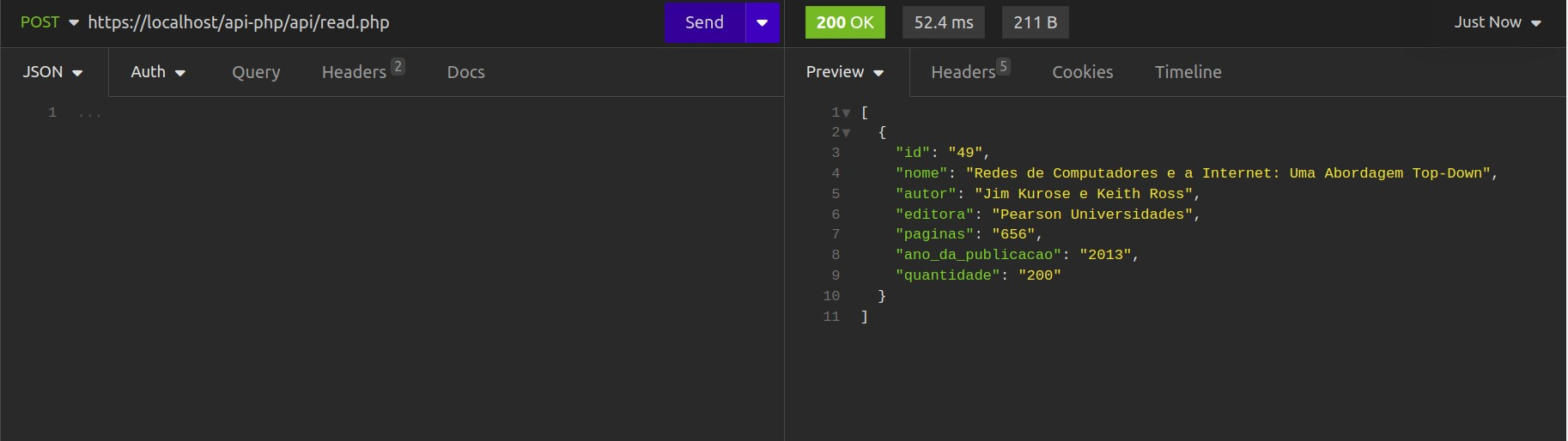 GitHub - JosianeBarros/api-php: API feita em PHP que realiza cadastro, lista, atualiza e apaga ...