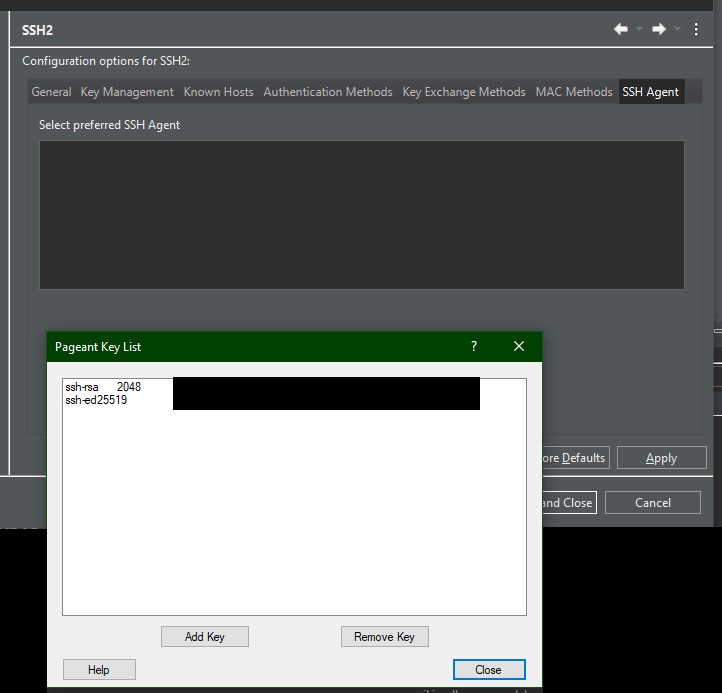 Pageant Doesn t Show In SSH Agent List Issue 18021 Dbeaver