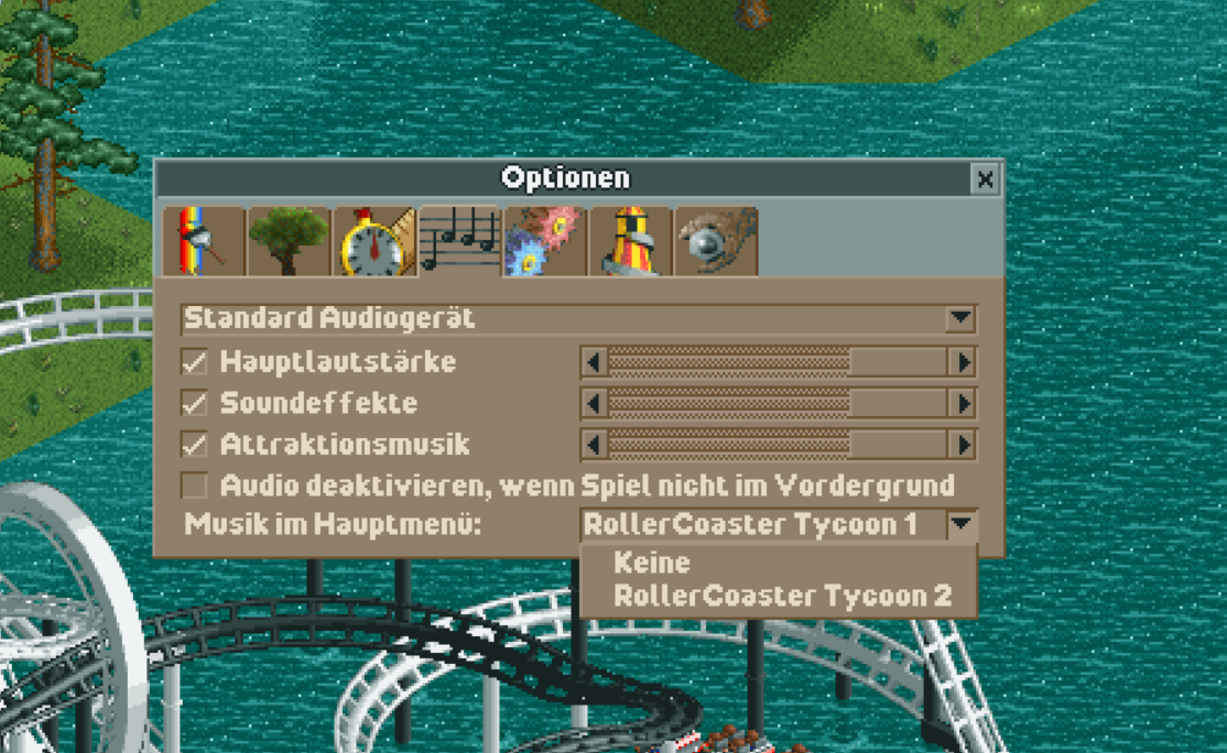 Mainmenu - Music from RCT1 is not playing anymore · Issue #17513 ...