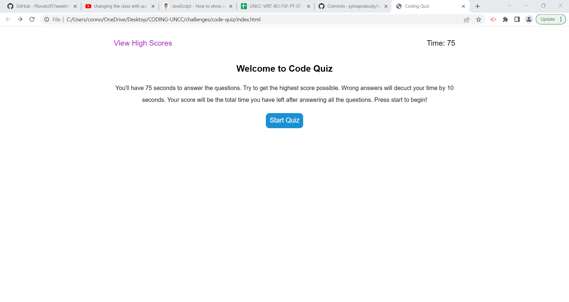 GitHub - connorkelly96/code-quiz