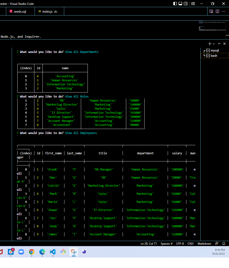 GitHub - connorkelly96/Employee-Tracker