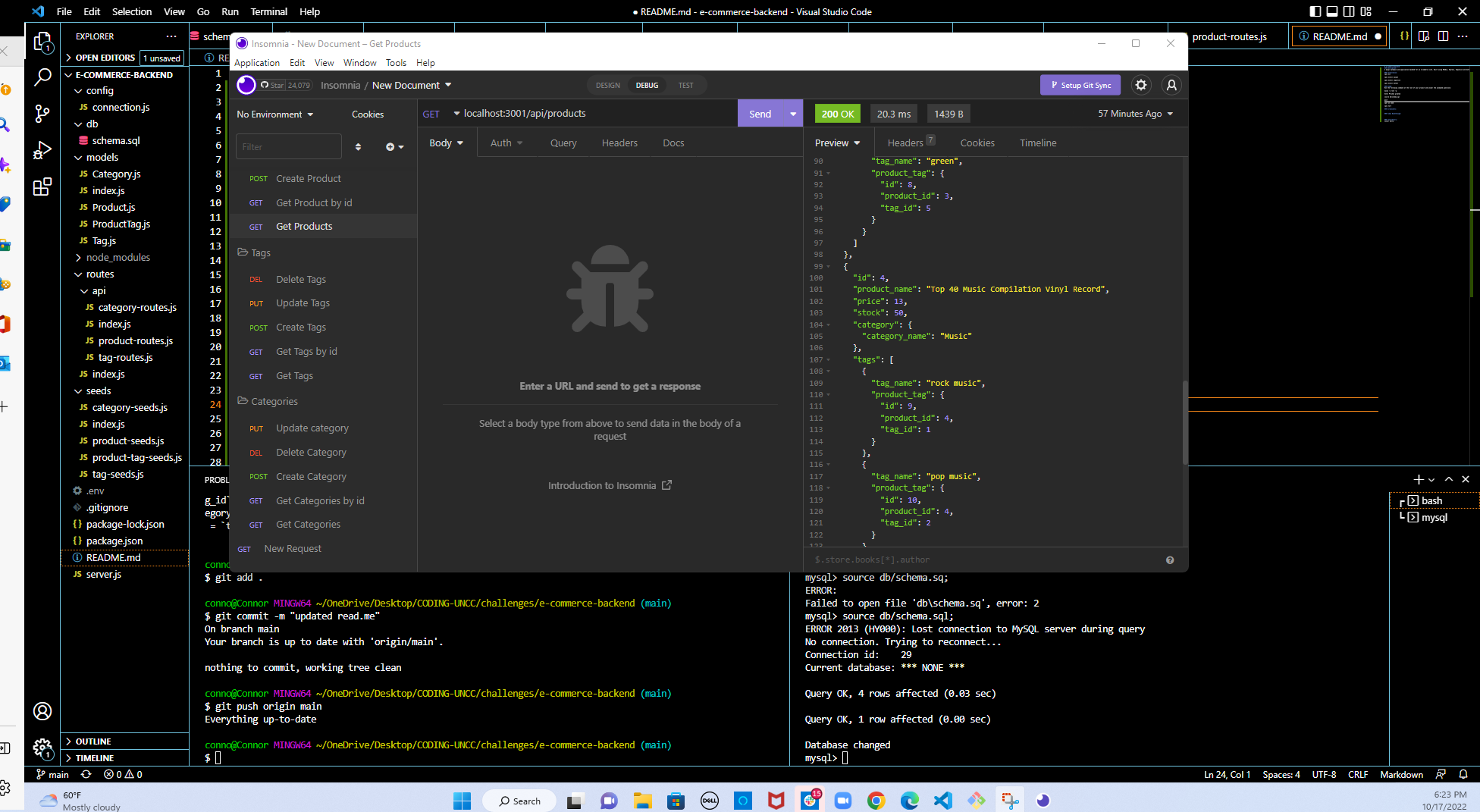 GitHub - connorkelly96/e-commerce-backend