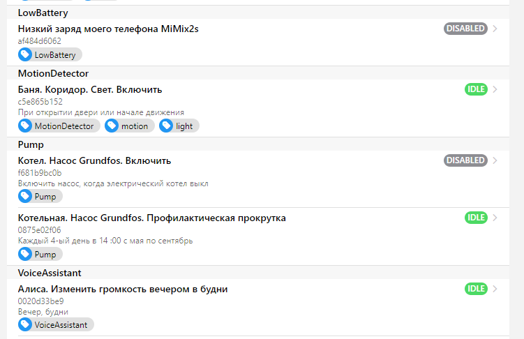 Rules list: Grouping rules/scripts by semantic and by all tags and ...