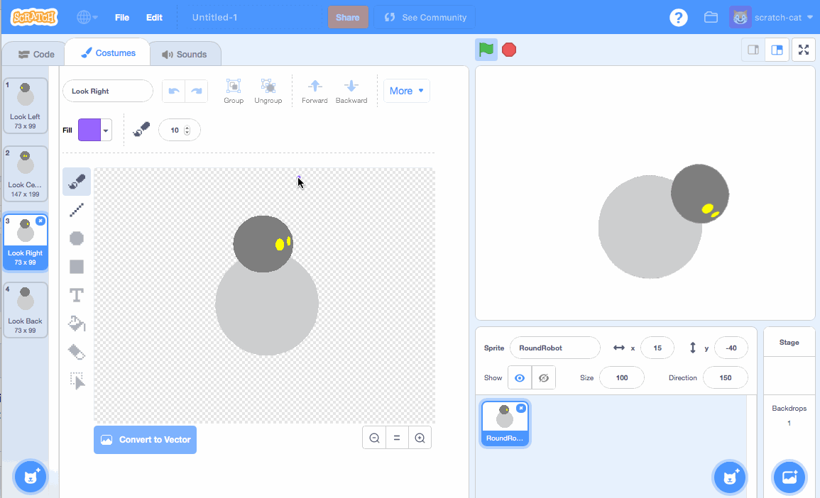 Converting from bitmap to vector moves sprite on stage · Issue #1944 ...