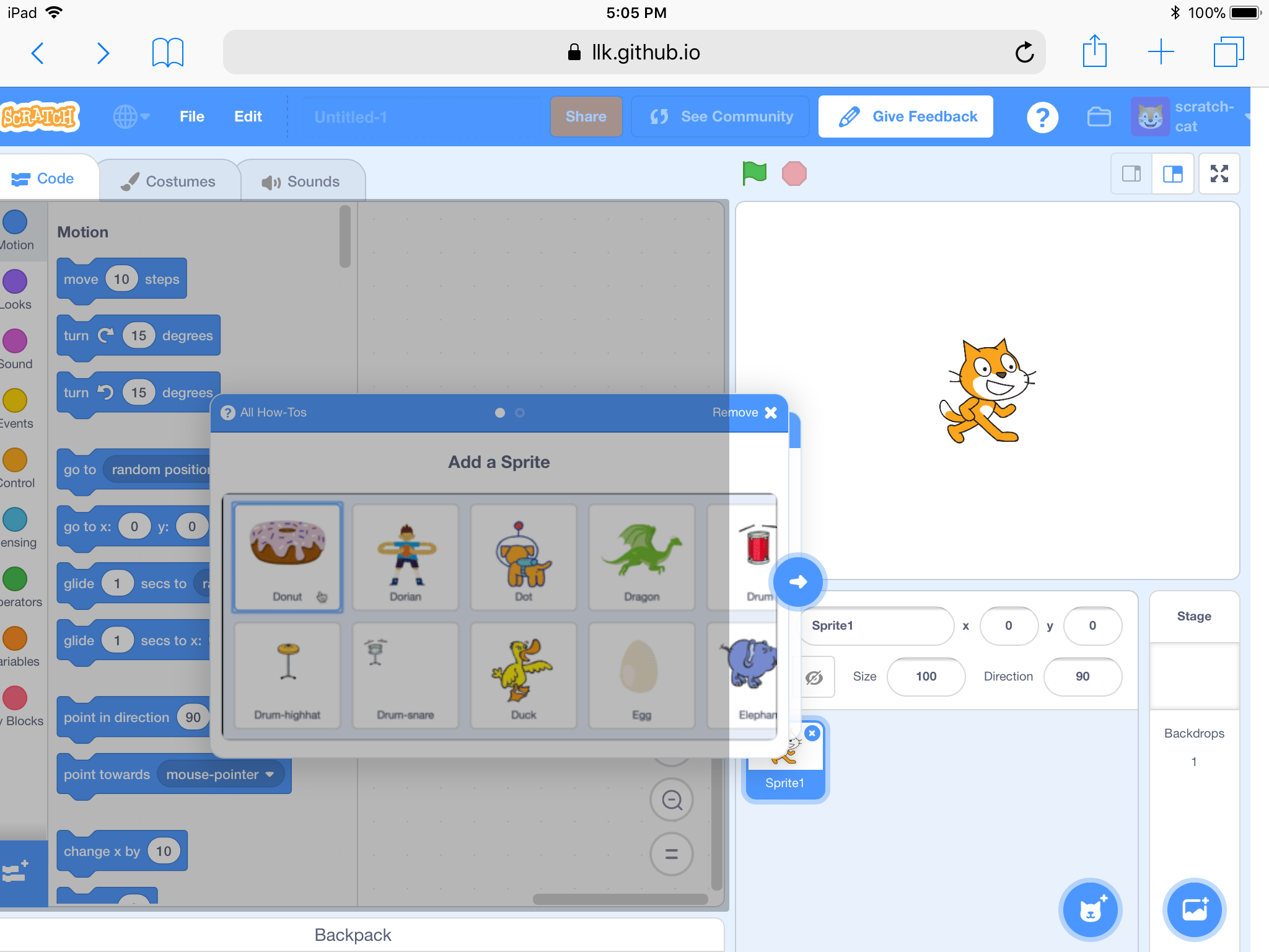 Selecting blue top bar in learning resource selects part of gui ...
