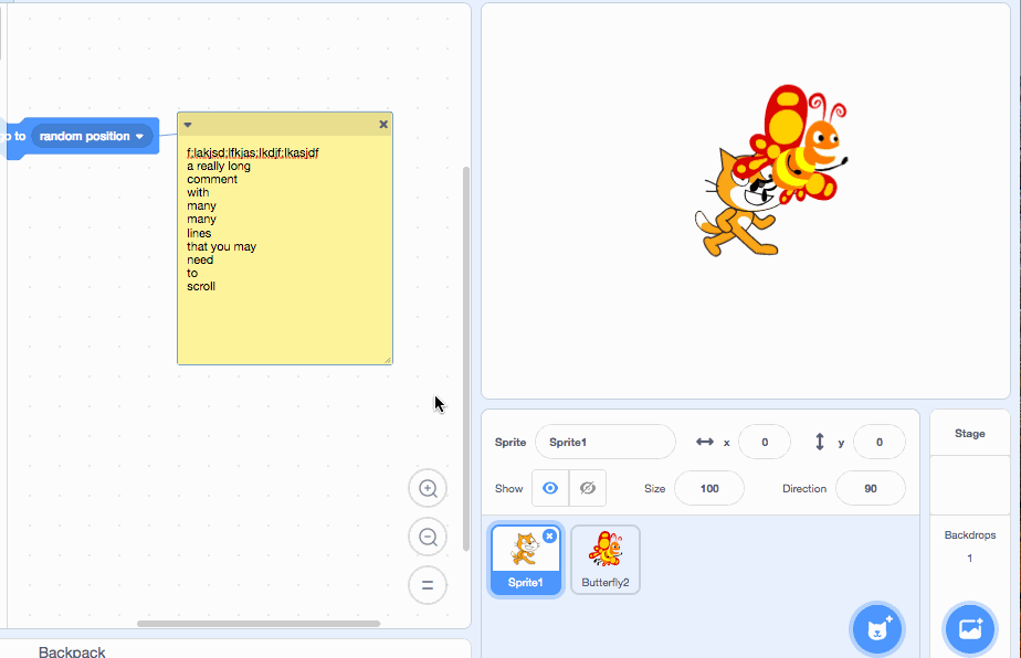Comments ToDo · Issue #1554 · scratchfoundation/scratch-blocks · GitHub